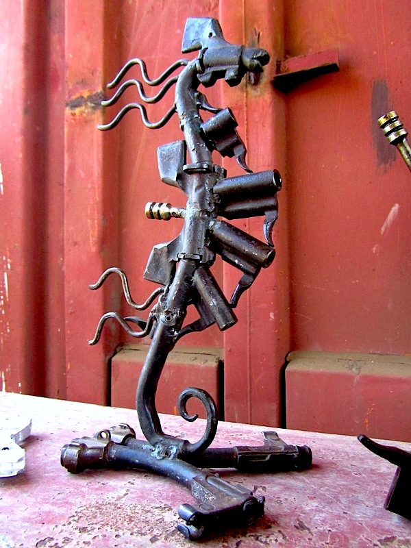 These War Items Turned Sculpture Art Serve as a Hopeful Reminder for..